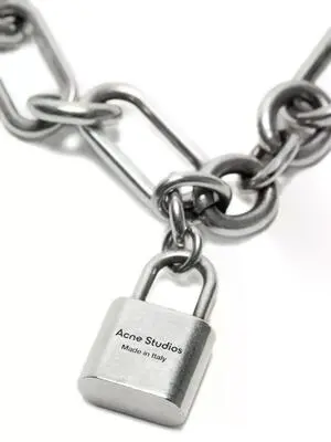 Acne Studios Padlock Chain Necklace