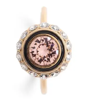 Valentino Garavani Vlogo Signature Crystal Ring - Gold