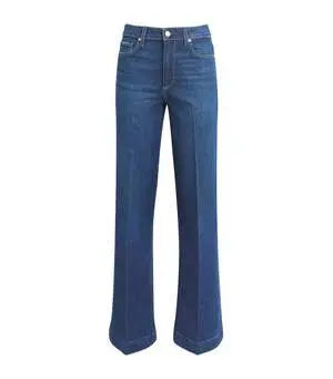 Paige Leenah Wide-leg Jeans - Blue