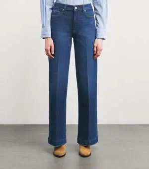 Paige Leenah Wide-leg Jeans - Blue