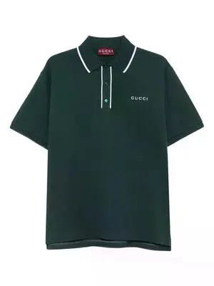 Gucci Embroidered Polos For Men