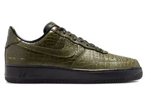 Nike Air Force 1 Low Morse Code Croc - Cargo Khaki/black