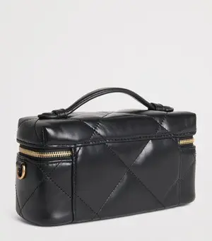 Tory Burch Leather Quilted Kira Vanity Case Bag