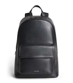 Paul Smith Leather Backpack - Black