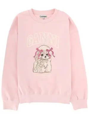 Ganni Off The Shoulder Sweatshirts Hoodies For Women
