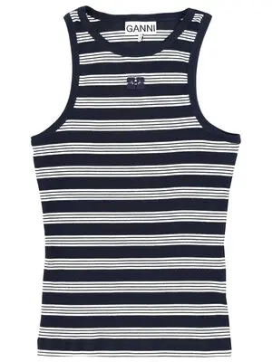 Ganni Striped Camis Tanks For Women