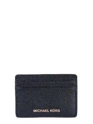 Michael Kors Card Holder With Logo - Black