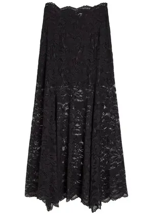 Rabanne Stretch-lace Maxi Skirt