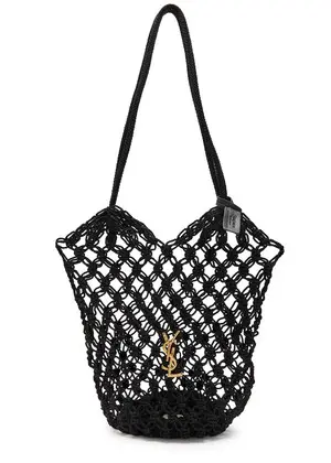 Saint Laurent Large Knit Hobo Bag
