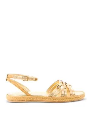 Valentino Garavani Metallic Espadrille Sandals