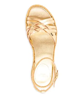 Valentino Garavani Metallic Espadrille Sandals