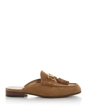 Valentino Garavani Vlogo Tassel Loafer Mules - Dusty Cognac