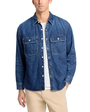Madewell Long Sleeve Denim Button Front Shirt