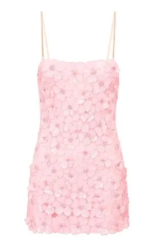 LoveShackFancy Aleria Sequined Mini Dress