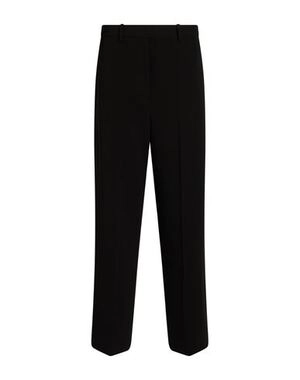 Theory Straight-Leg Crepe Pants Black