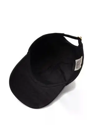 Valentino Garavani Embroidered Cotton Baseball Cap - Black