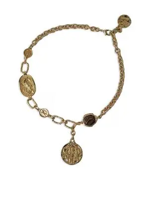 Chloé Coin Pendant Chain Necklace - Gold