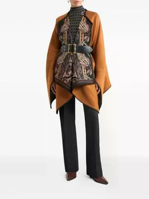 Etro Patterned Cloth Cape