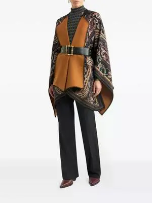 Etro Patterned Cloth Cape
