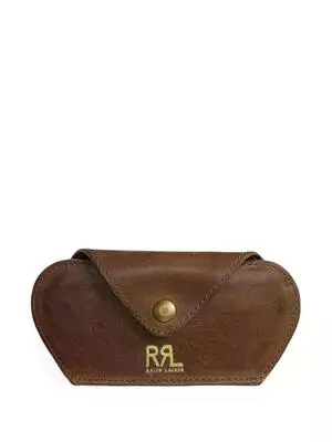 Ralph Lauren Leather Glasses Case - Brown