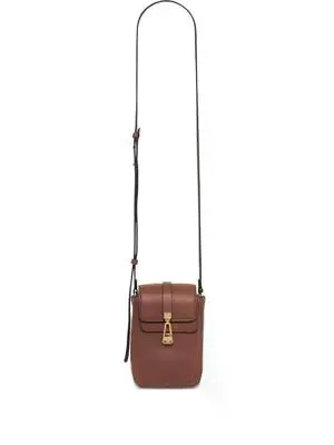 Gabriela Hearst Buckled Leather Phone Holder - Brown