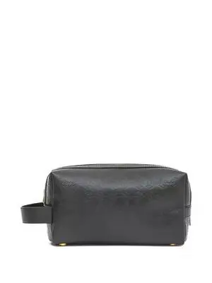 Amiri Logo Leather Toiletry Bag
