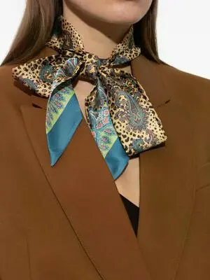 Etro Patterned Silk Scarf