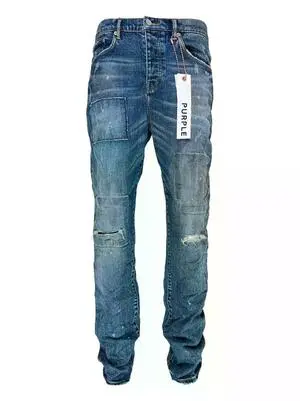 Purple Brand Patchwork Jeans For Men