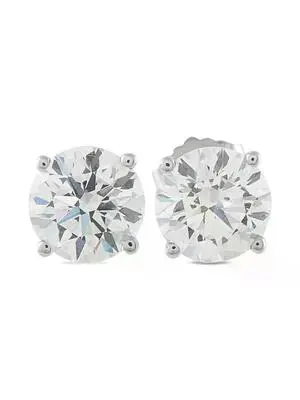 LB EXCLUSIVE Diamond Stud Earrings - Silver