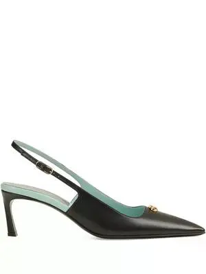 SERGIO ROSSI Logo Slingback Pumps