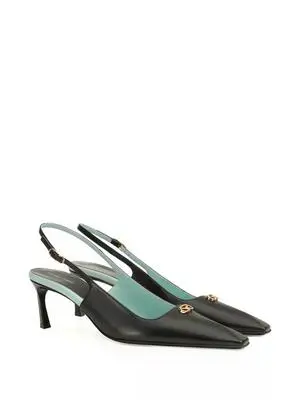 SERGIO ROSSI Logo Slingback Pumps