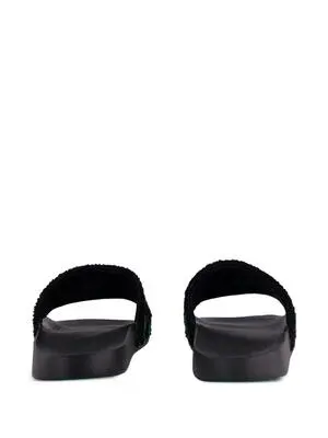 Casablanca Laurel Terry Slides - Black