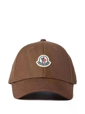 Moncler Logo-patch Baseball Cap - Brown