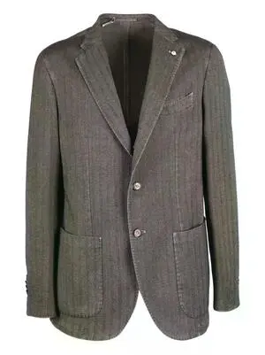 L.B.M. 1911 Herringbone-pattern Blazer
