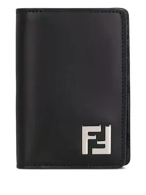 Fendi Ff Monogram Card Holder - Black