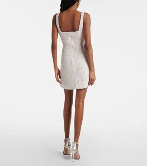 Rachel Gilbert Kaity Embellished Minidress - White