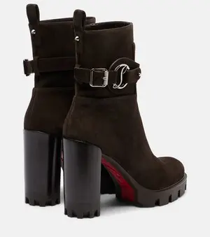 CHRISTIAN LOUBOUTIN Dianouchette 100 Suede Ankle Boots