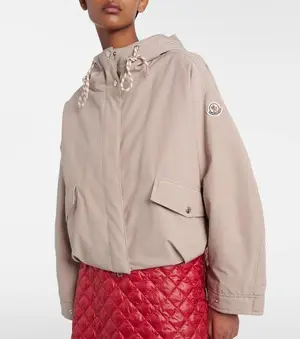 Moncler Eucalyptus Cropped Down Jacket