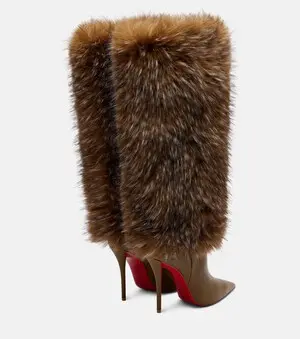CHRISTIAN LOUBOUTIN Yangzee 100 Boots - Metallic