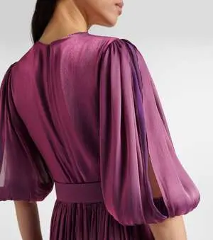 Costarellos Brennie Belted Georgette Gown