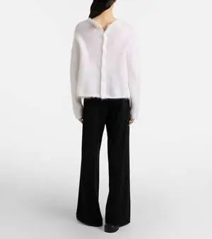 Loewe Belted Wide-leg Wool Pants