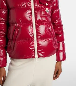 Moncler Andro Hooded Down Jacket - Burgundy