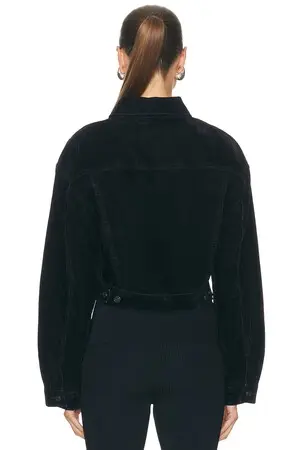 AGOLDE Radley Velvet Jacket - Ocean