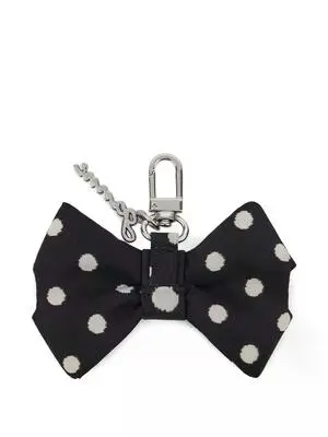 GANNI Polka Dot Bow Keyring