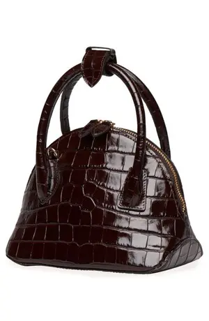 LIFFNER Mini Dome Bag - Dark Brown
