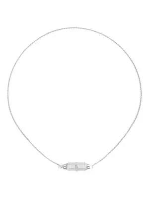 MARIE LICHTENBERG Diamond Micro Coco Necklace - Silver