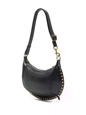 Isabel Marant Oskan Lizard-effect Studded Shoulder Bag