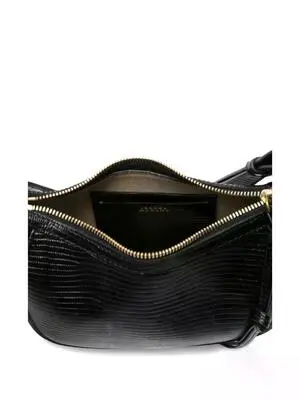 Isabel Marant Oskan Lizard-effect Studded Shoulder Bag