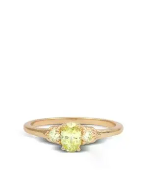 ALL THE LUCK IN THE WORLD Chérie Oval-stone Ring - Gold