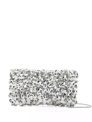 Simkhai Reese Beaded Chain-strap Clutch Bag - Silver